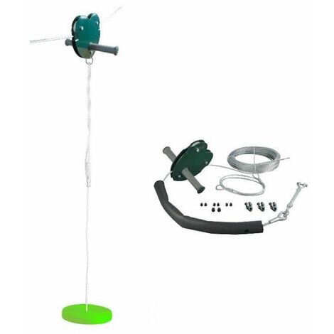 Rebo 25M Complete Zip Wire kit with Button Seat