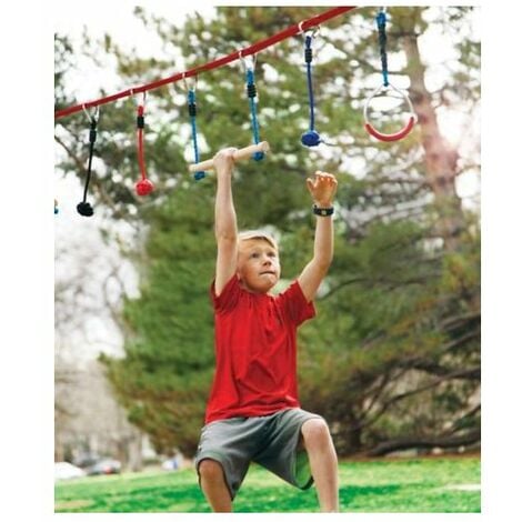 Rebo Ninja Line Garden Slackline Training Obstacle Course - 14FT Line