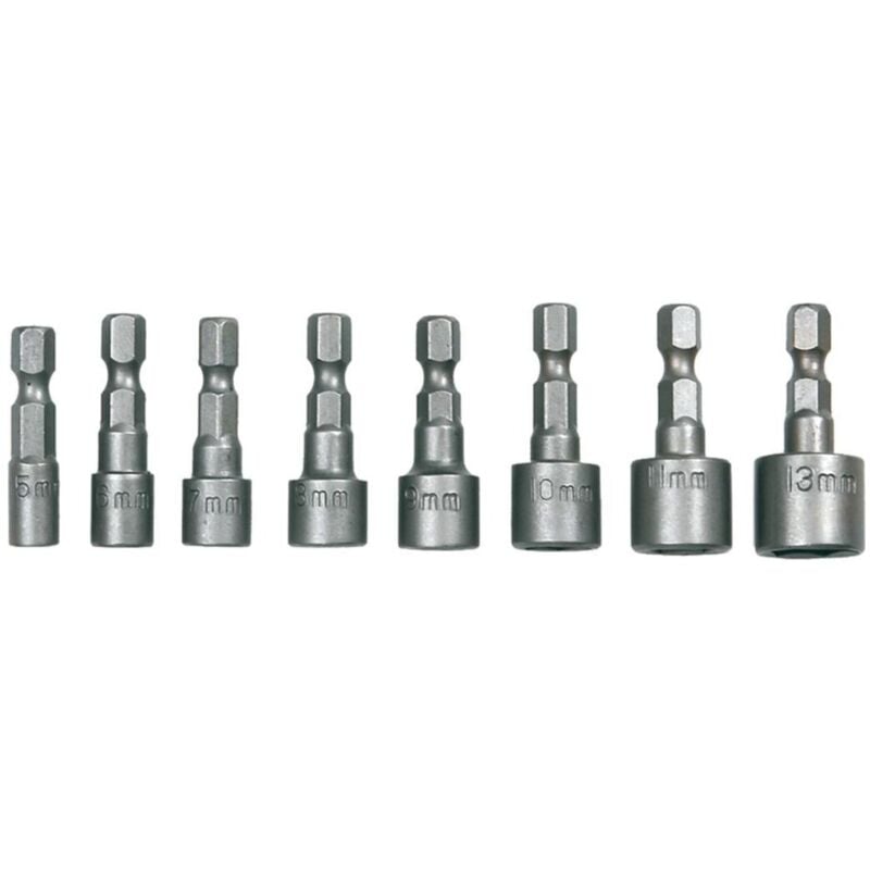 SET 8 BUSSOLE ATTACCO 1/4 - 5/13mm - TOPEX -BUSSOLA PER AVVITATORE ...