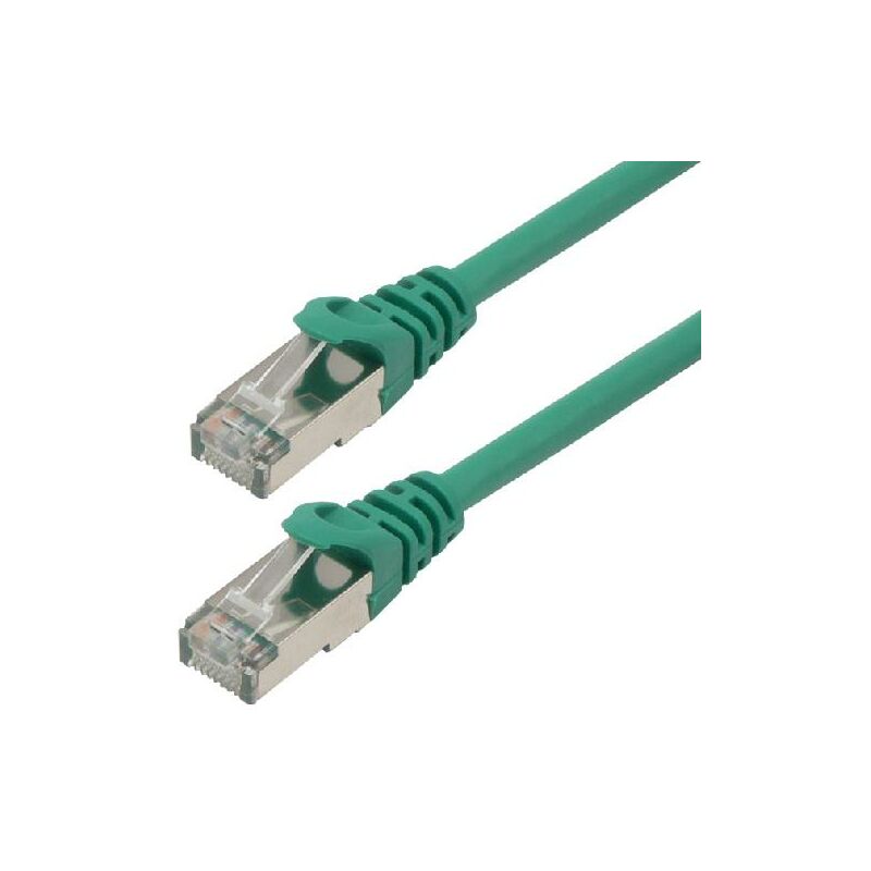 Cordon de brassage RJ45 Cat 6 F/UTP 1,50m Vert