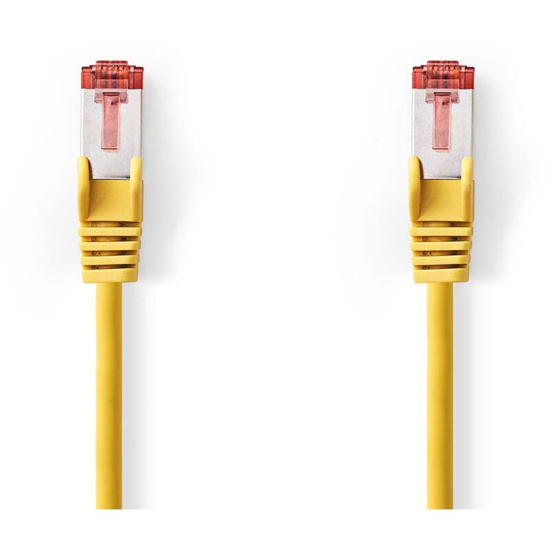 Câble réseau CAT6 RJ45 Male RJ45 Male S/FTP 15.0 m Rond LSZH Gris Label