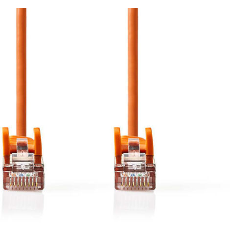 Câble réseau CAT5e SF/UTP RJ45 Male RJ45 Male 7.50 m Rond PVC Orange ...