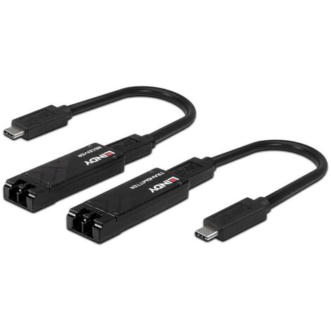 Câbles réseau et DAC LINDY 100m Fibre Optic USB 3.2 Type C Extender
