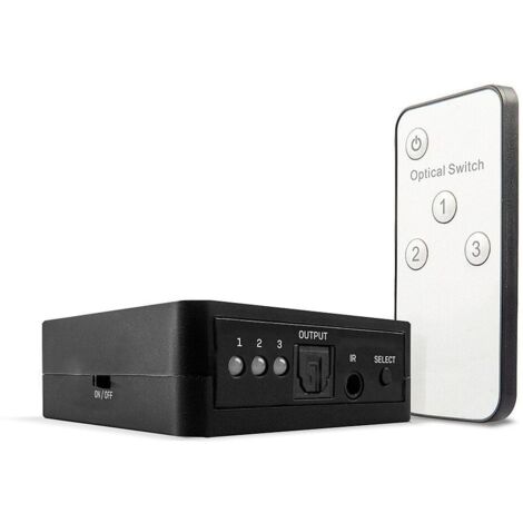 3 Port TosLink Optical Audio Switch
