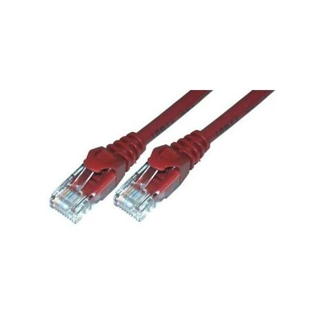 Cordon de brassage RJ45 CAT 6 U/UTP - 50cm Rouge