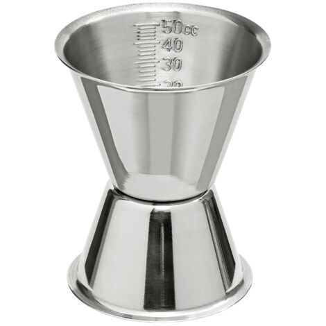 Jigger, Cocktail Messbecher mit Innenskalierung, 30/50ml