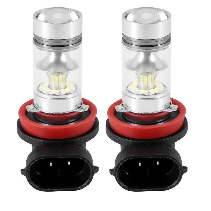 2x H8 H11 H16 6000k White 100w High Led Fog Light Driving Bulb Drl