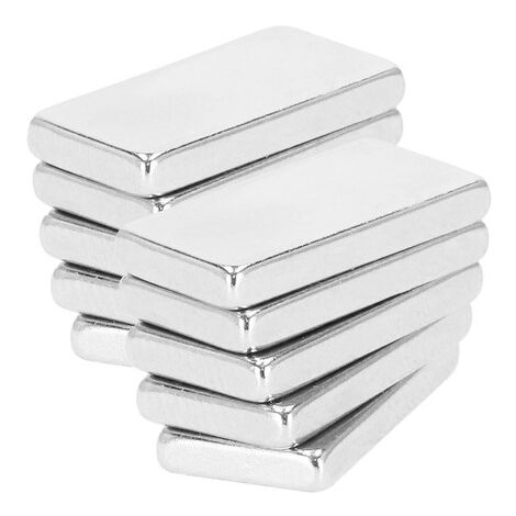 Magneti al neodimio 10 pezzi. Magneti rettangolari piatti 20x10x2,5 mm.