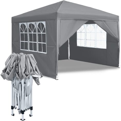 AUFUN Pavilion 3x3m, tente de fête étanche, stable, résistante pour ...