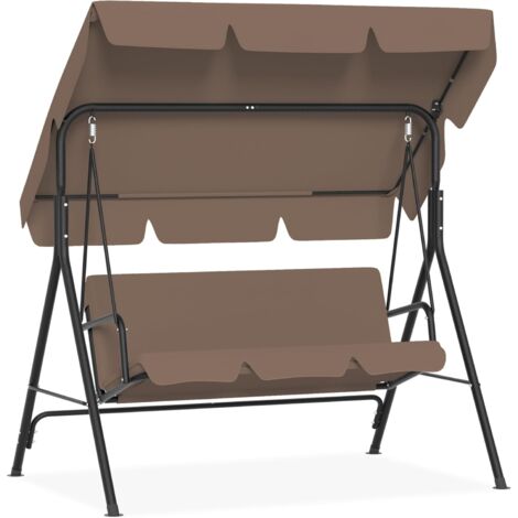 AUFUN Hollywood Swing Balançoire de jardin 3 places Balançoire de ...