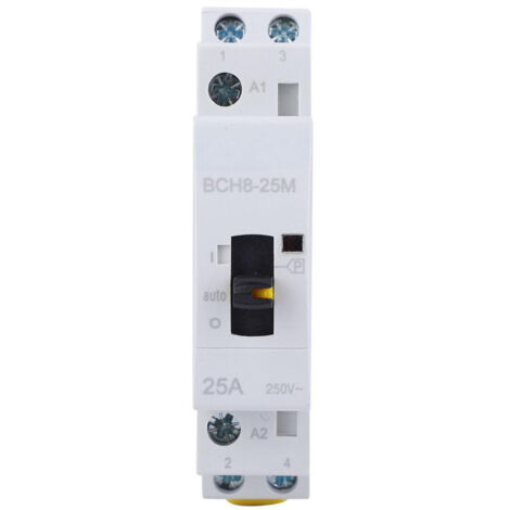 DEWIN Household AC Contactor Switch BCH8-25M with Manual Function 2P ...