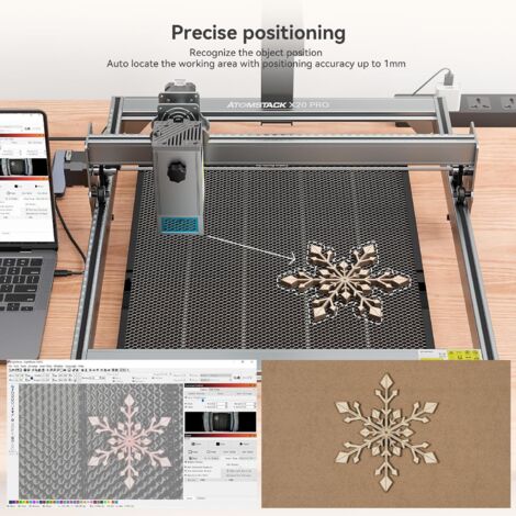 ATOMSTACK AC2 LightBurn Camera for Laser Engraving Machine, 1080P HD ...