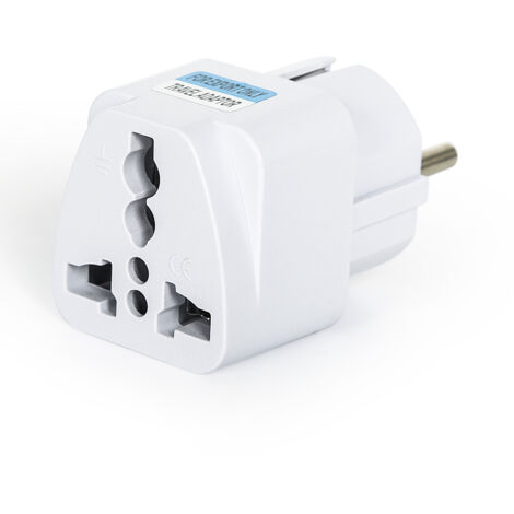 DEWIN Weltweiter Reiseadapter auf deutsche Steckdose, Universalstecker ...