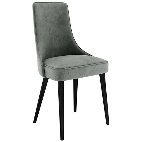 Chaise Jackson 107, Noir + Magic Velvet 2217, 89x46x50cm, Tapisserie ...
