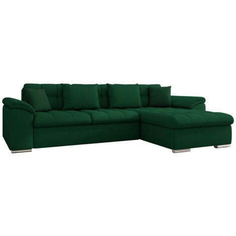 Canapé d'angle Comfivo 107, Uttario Velvet 2951, Fonction de couchage ...