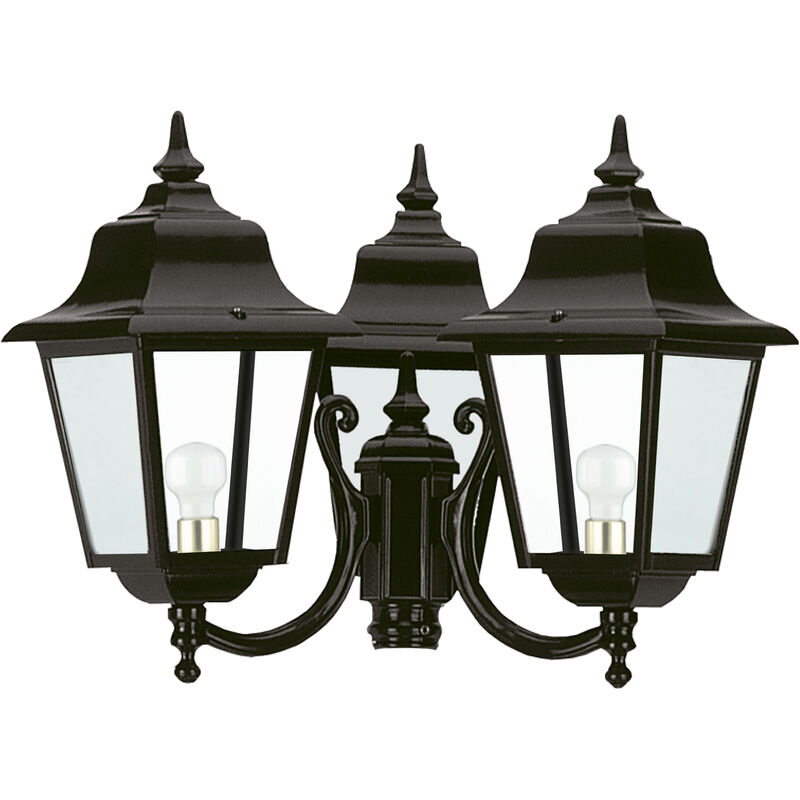 Luminaria para poste 3 brazos ROB IP44 E27 3x42W 440mm Cristal ...