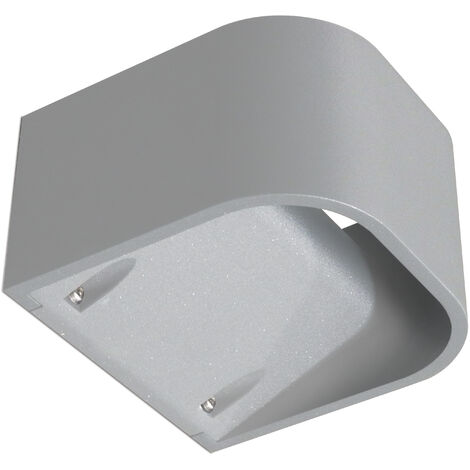 Aplique ZENDA IP55 LED COB 6W 466lm CRI80 4000K up-down Gris