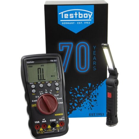 TESTBOY Multimeter TB 316 BLACK EDITION 600 mV - 600 V AC, 600 mV - 600 ...