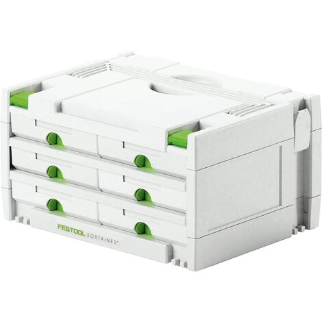 Festool SYS 3-SORT/6 SORTAINER Systainer Werkzeugkoffer Organizer ...