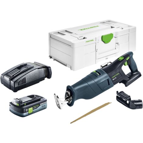 Festool RSC 18 EB-Basic Akku Säbelsäge 18 V Brushless + 1x Akku 4,0 Ah ...