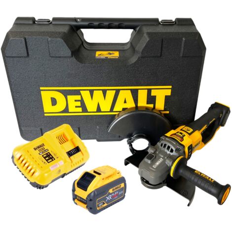DeWalt DCG 460 Y1K Akku Winkelschleifer 54 V FlexVolt 230 mm Brushless + 1x Akku 12,0 Ah ...