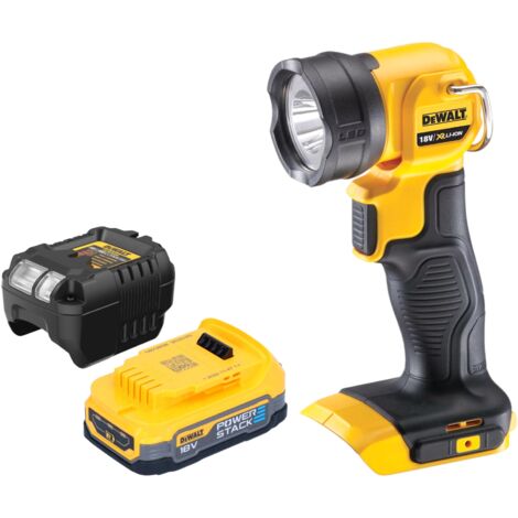 DeWalt DCL 040 E1 Akku LED Lampe 18 V 110 lm + 1x Powerstack Akku 1,7 ...