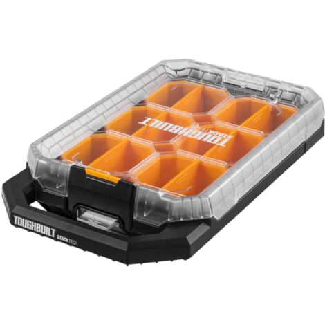 Toughbuilt StackTech TB-B1-O-10C kompakter flacher Organizer 48 x 26,5 ...