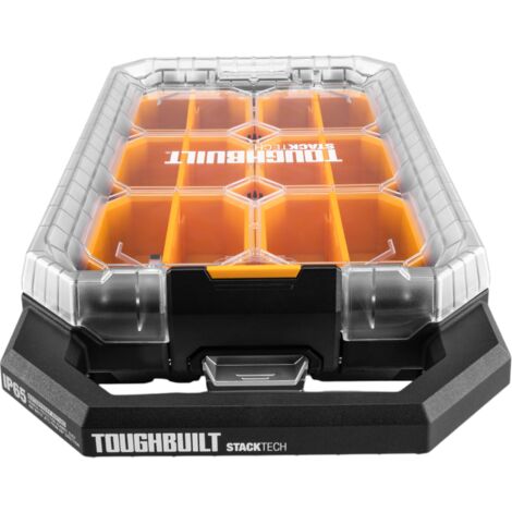 Toughbuilt StackTech TB-B1-O-10C kompakter flacher Organizer 48 x 26,5 ...