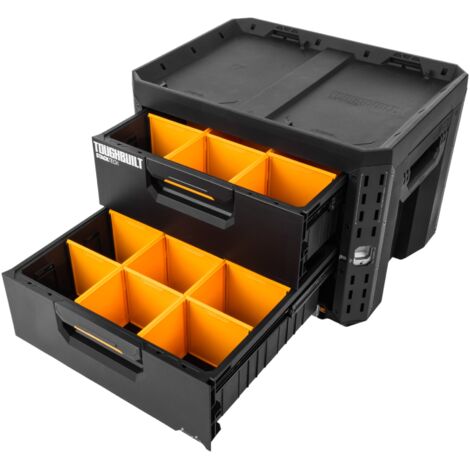 Toughbuilt STACKTECK Werkzeug Box abschliessbar mit 2 Schubladen 533 x ...