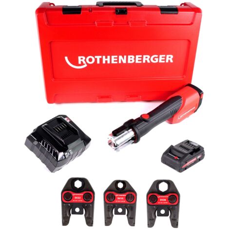 Rothenberger ROMAX 4000 Set SV15-22-28 CAS Akku Pressmaschine 18 V 34 ...