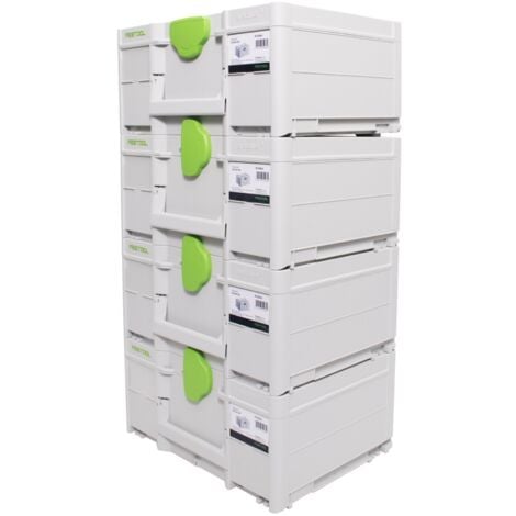 Festool Systainer Set 4x SYS3 M 187 ( 4x 204842 ) 15,9 Liter ...