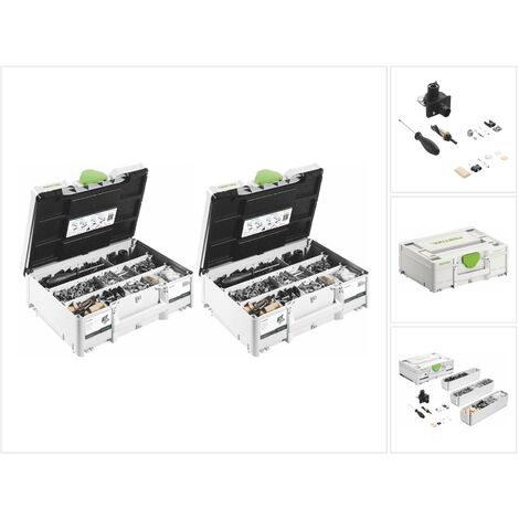 Festool KV-SYS D8 DOMINO Verbinder Sortiment 2 Stk. ( 2x 576797 ) für ...