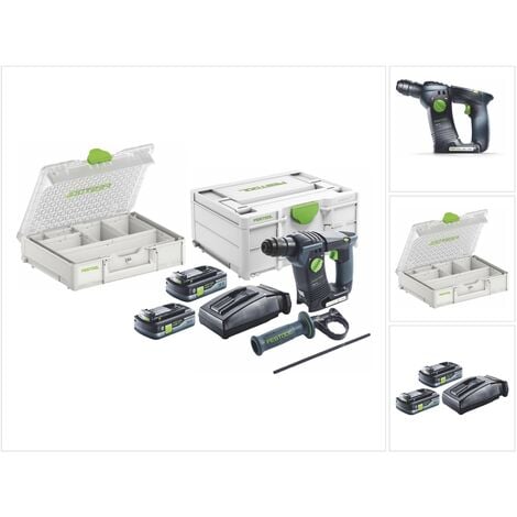 Festool BHC 18 HPC 4,0 I-Plus Organizer Edition ( 577430 ) Akku Bohrhammer 18 V 25 Nm 1,8 J SDS ...