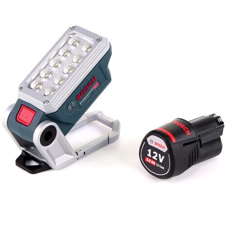 Bosch Akku Lampe GLI 12V-330 DeciLED + 1 x 3,0 Ah Akku - ohne Ladegerät
