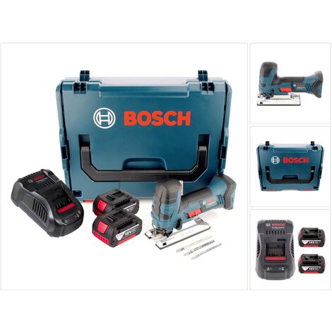 Bosch GST 18 V-LI S Akku Stichsäge 18V + 2x Akku 3,0Ah + Ladegerät + L-Boxx