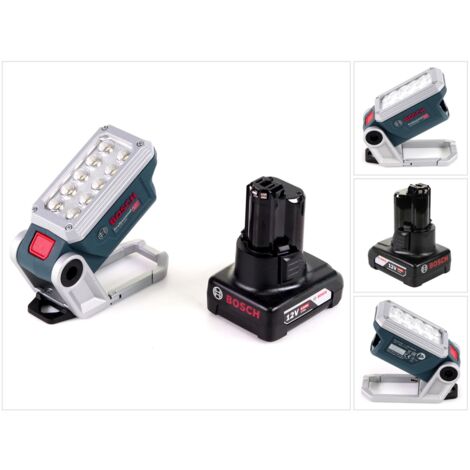 Bosch Akku Lampe GLI 12V-330 DeciLED + 1x 6,0 Ah Akku - ohne Ladegerät