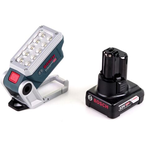 Bosch Akku Lampe GLI 12V-330 DeciLED + 1x 6,0 Ah Akku - ohne Ladegerät