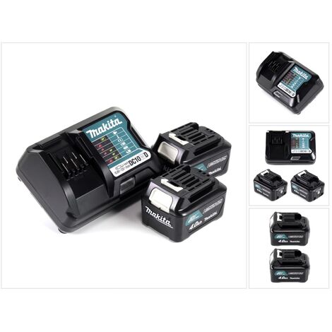 Makita Power Source Kit 12V mit 2x BL1041B Akku 4,0Ah + DC10WD Ladegerät