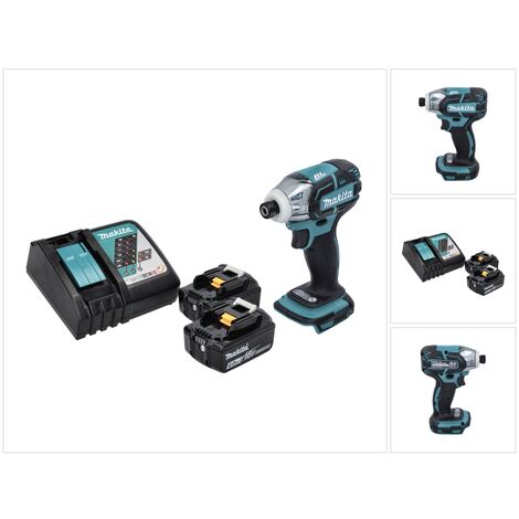 Makita DTS 141 RG Akku Impulsschrauber 18 V 40 Nm 1/4" Brushless + 2x ...