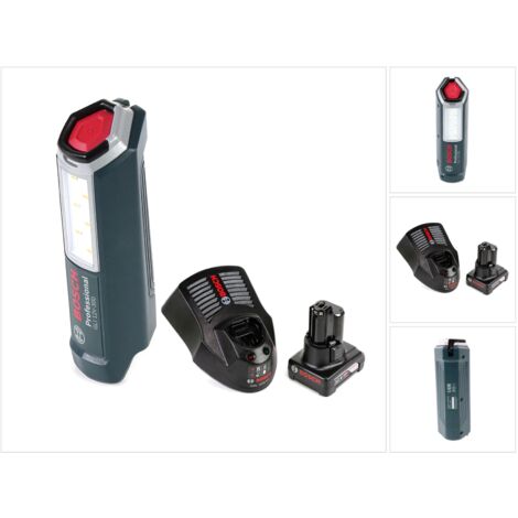 Bosch Professional GLI 12V-300 Akku Lampe + 1x GBA 12V 4,0 Ah Akku ...