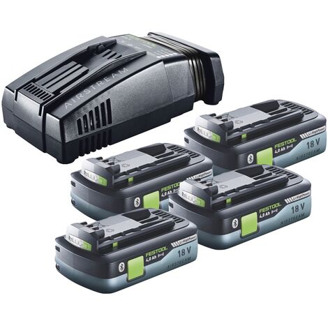 Festool Energie Set 4x BP 18 Li 4,0 Ah HPC-ASI Akkupack 18V 4,0 Ah ...