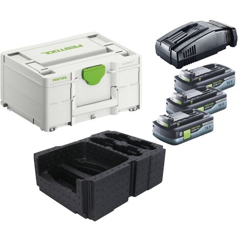 Festool Energie Set 3x BP 18 Li 4,0 Ah HPC-ASI Akkupack 18V 4,0 Ah ...