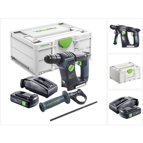 Festool BHC 18-Basic Akku Bohrhammer 18 V 1,8 J SDS Plus Brushless + 1x ...