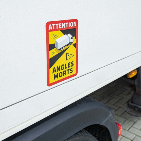 Sticker Attention Angles Morts Camion