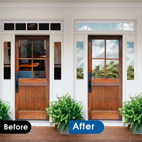 One Way Mirror Window Film Privacy Glass Film Heat Reducing Film Silver ...