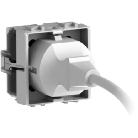 Modulo presa multistandard, 10A, 16A e schuko, serie P, bianco, compatibile con serie Vimar Arkè ...