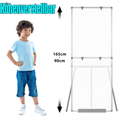 HENGMEI Lavagna magnetica con supporto, 60 x 90 cm, regolabile in ...