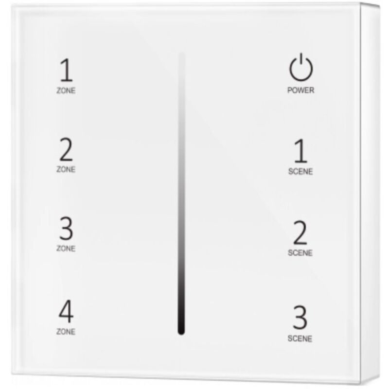 4 Zones Single Colour Remote - Télécommande LED Blanche Dimmable ...