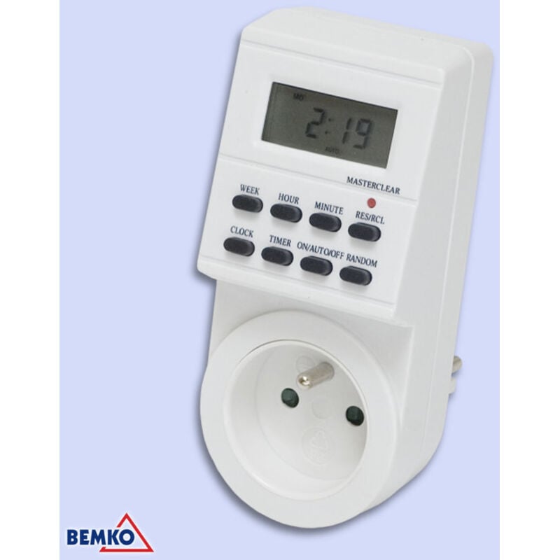 Minuterie électronique 7 jours - Programmation hebdomadaire - 16A ...