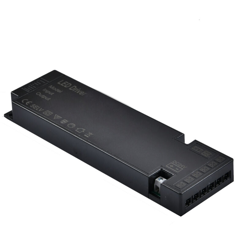 Alimentation LED Super Slim 100W - DC12V 8.3A - IP20 - Plastique Noir